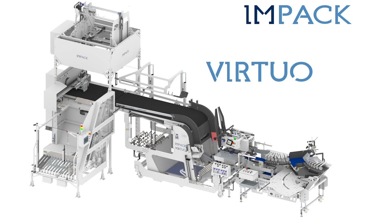 Virtuo Fully Automatic Folder Gluer Packer with Automatic Case Feeder ...