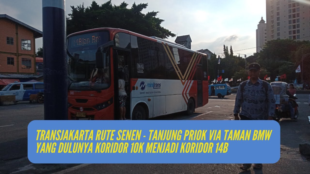 FULL TRIP TransJakarta Koridor 14B dari Terminal Senen ke Terminal ...