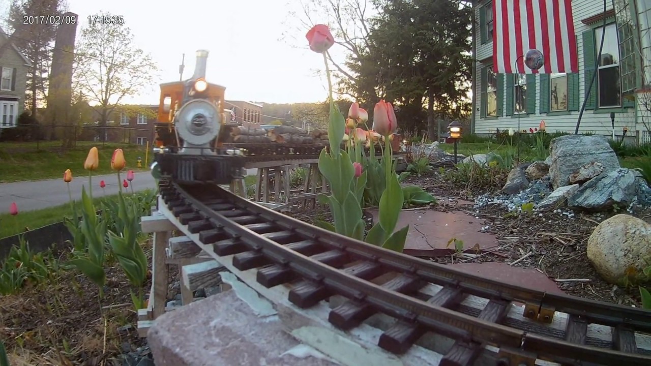 G Scale Garden Railroad LGB Forney logging & MOW Train - YouTube