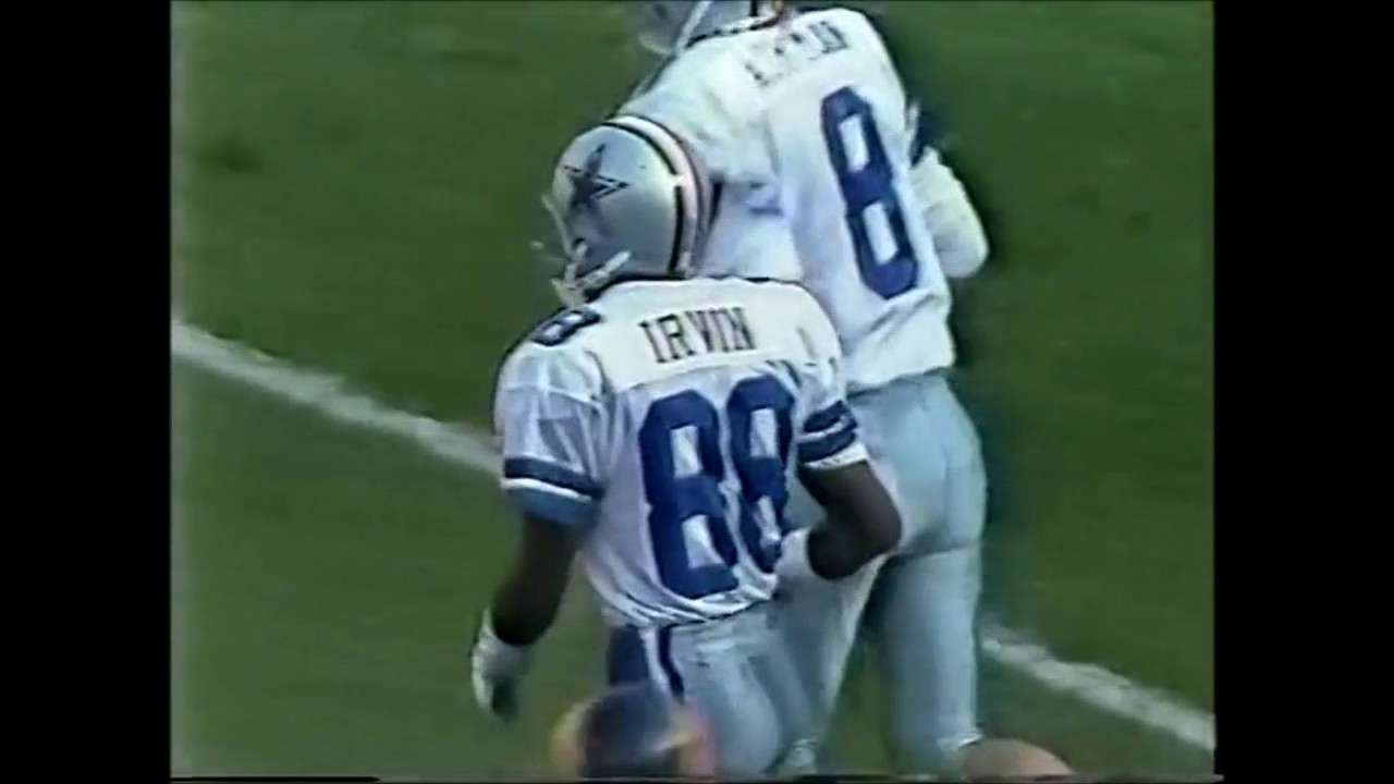 Troy Aikman to Michael Irvin TD 2 at Los Angeles November 18, 1990 ...