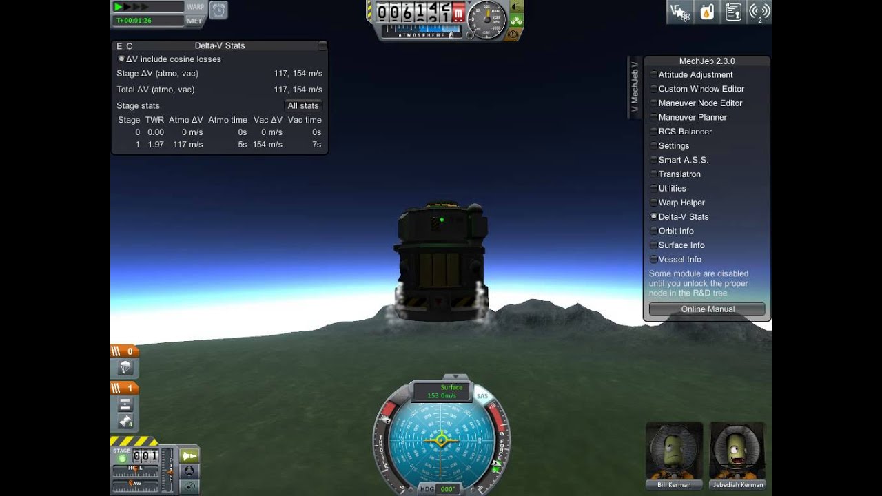 KSP MEM (Munar Module) Ascent Stage Test - YouTube