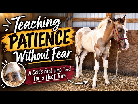 First Time Tied for a Hoof Trim: Teaching Patience Without Fear