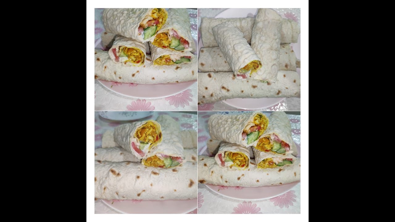 Most tasty lavash chicken rolls recipe/Lavaşlı Cücə Sandviçi - YouTube