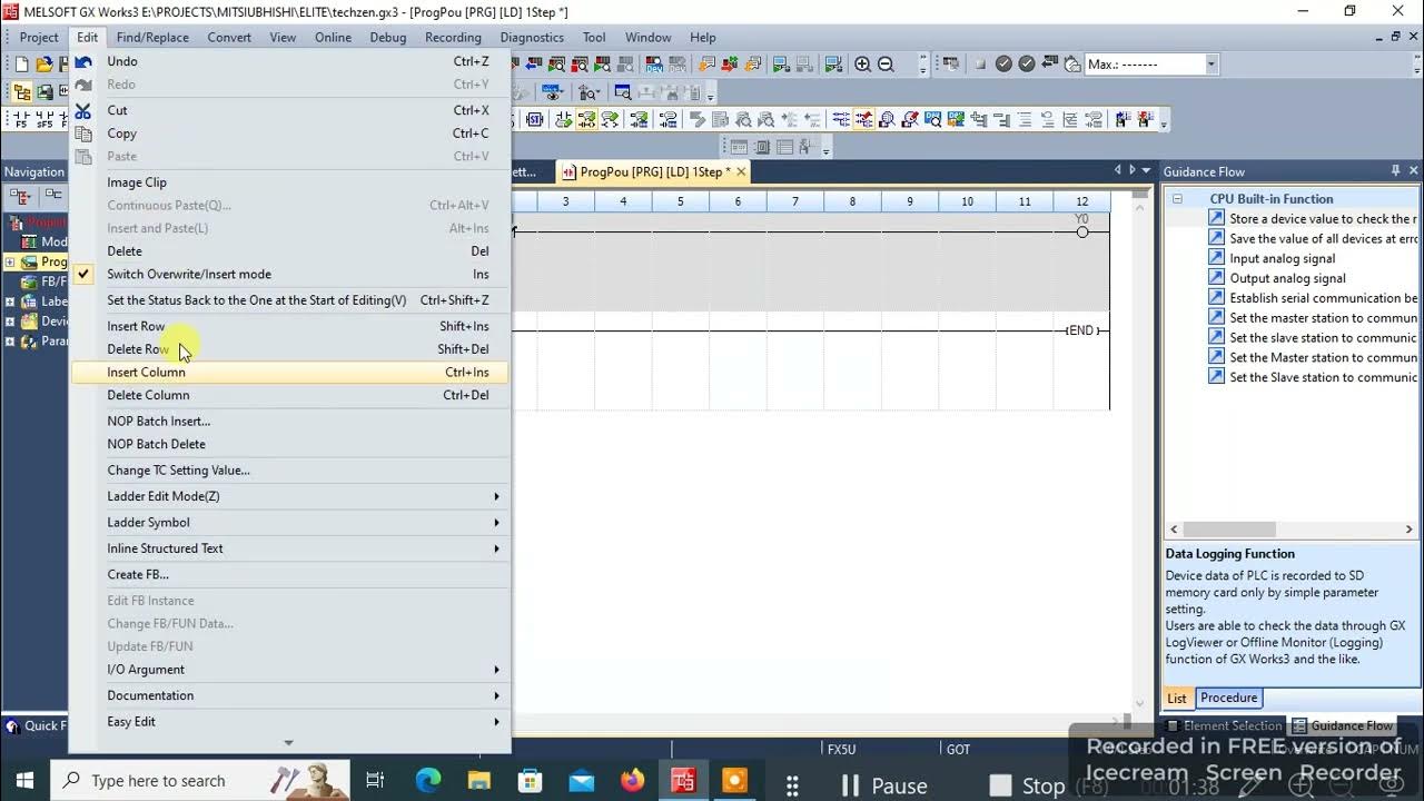 PART4 GX WORKS-3 BASIC PLC INSTRUCTIONS STRUCTURE. - YouTube