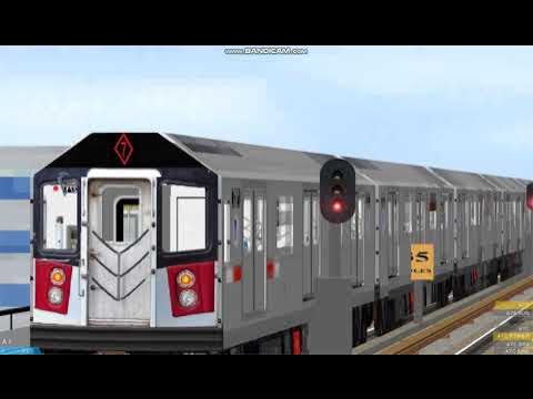 Openbve R142A Diamond 7 Train Bypassing at 33rd Street Rawson Street - YouTube