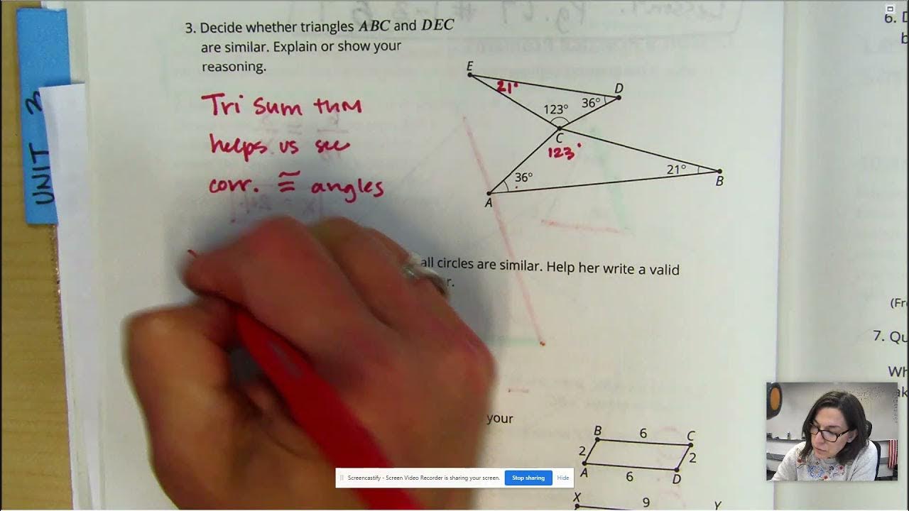 Geometry Unit 3 Lesson 9 Practice Problems - YouTube