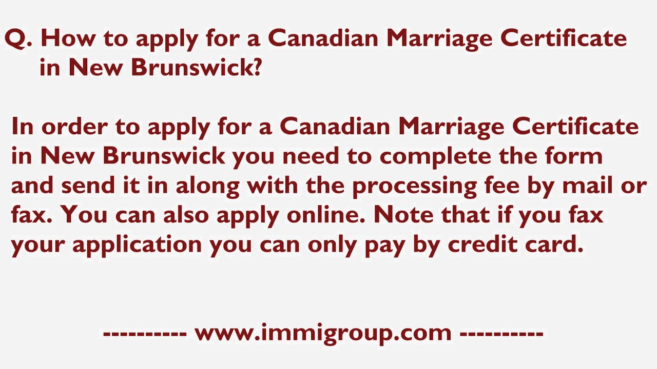 How To Apply For A Canadian Marriage Certificate In New Brunswick how-to-apply-for-a-canadian-marriage-certificate-in-new-brunswick