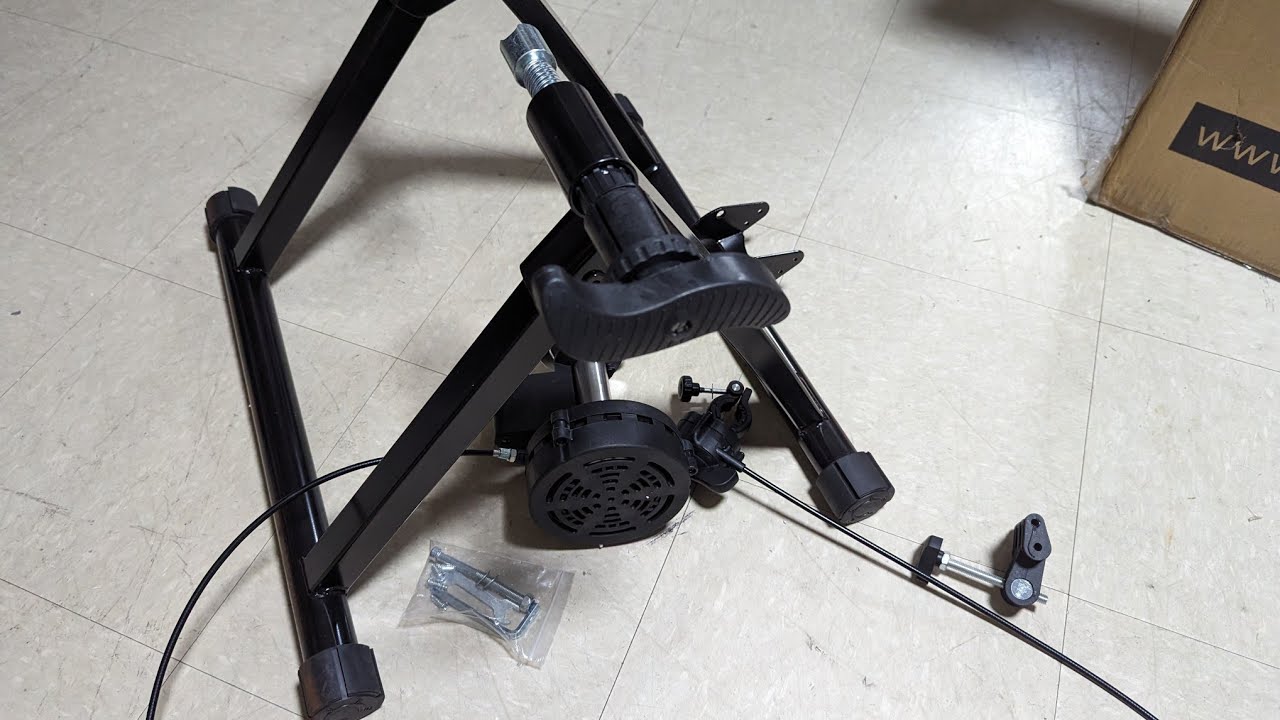 Bike Trainer Stand for Indoor Riding, Bicycle Exercise Training - YouTube