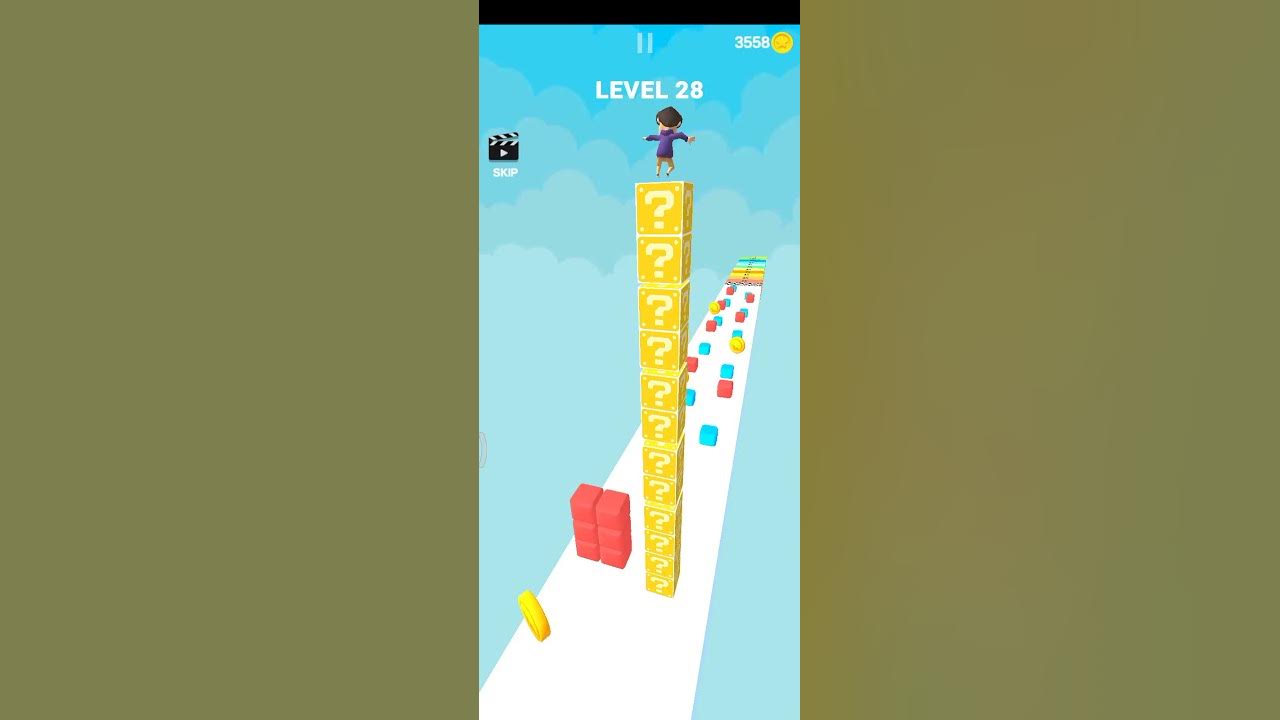 cube stacker game - YouTube