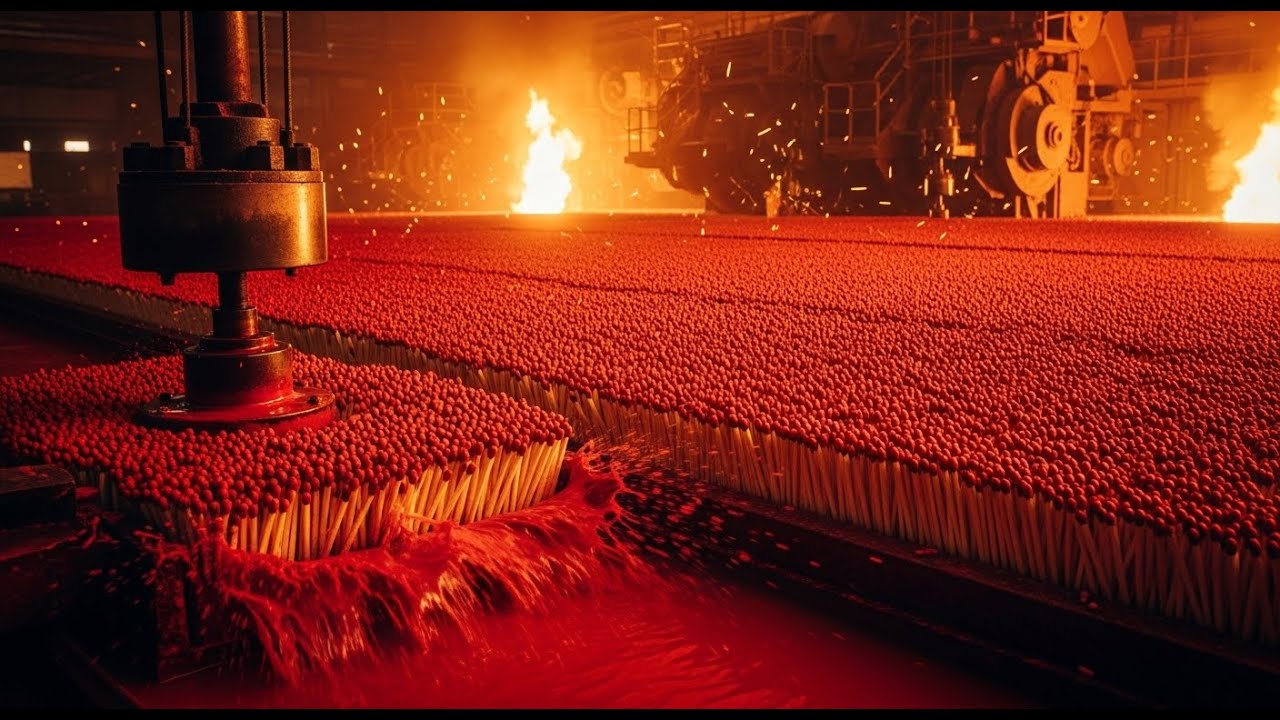 Inside the Modern Matchstick Factory,How Millions of Matches Are ...