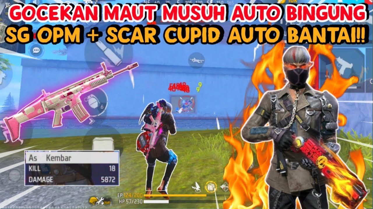 SOLO VS SQUAD GOCEKAN MAUT MUSUH AUTO BINGUNG SG OPM + SCAR CUPID AUTO BANTAI!! - YouTube