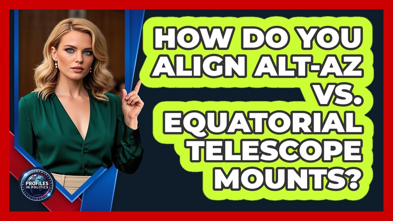 How Do You Align Alt-az Vs. Equatorial Telescope Mounts? - Profiles in ...
