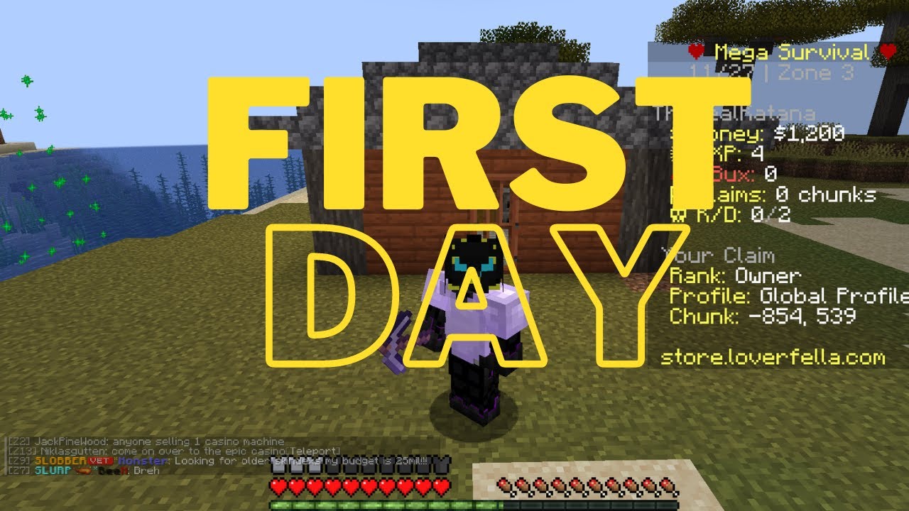 My first day on the Loverfella server - YouTube