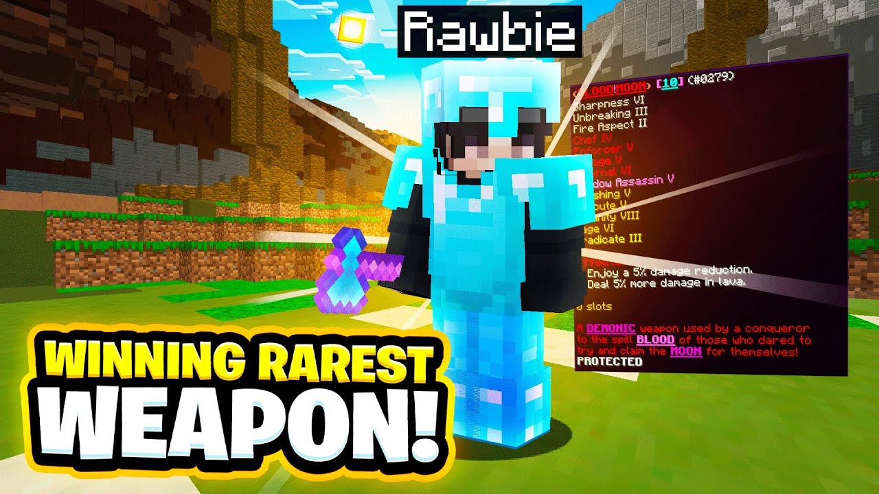 WINNING THE *RAREST* WEAPON ON THE ENTIRE SERVER! | Minecraft Factions ...