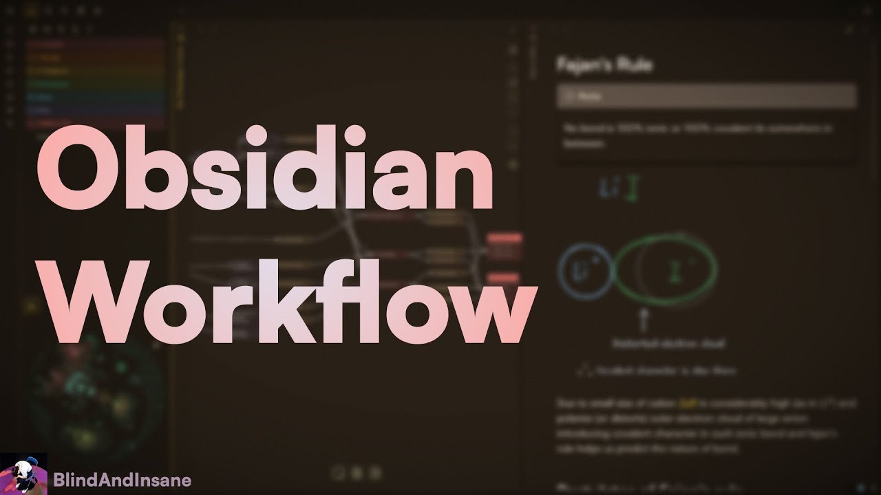 Obsidian Workflow - YouTube