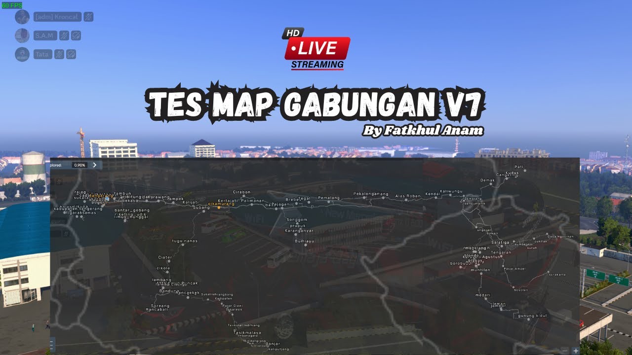 Live Mabar ETS2 Full Mod Indonesia | Tes Map Gabungan v7 By Fatkhul ...