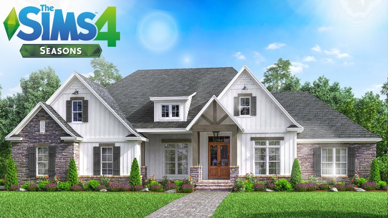 CURB APPEAL EP 5: SEASONS COTTAGE ~ Sims 4 Speed Build - YouTube