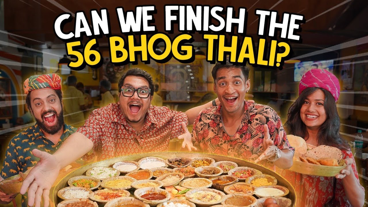 Can We Finish The 56 Bhog Thali | Ok Tested - YouTube