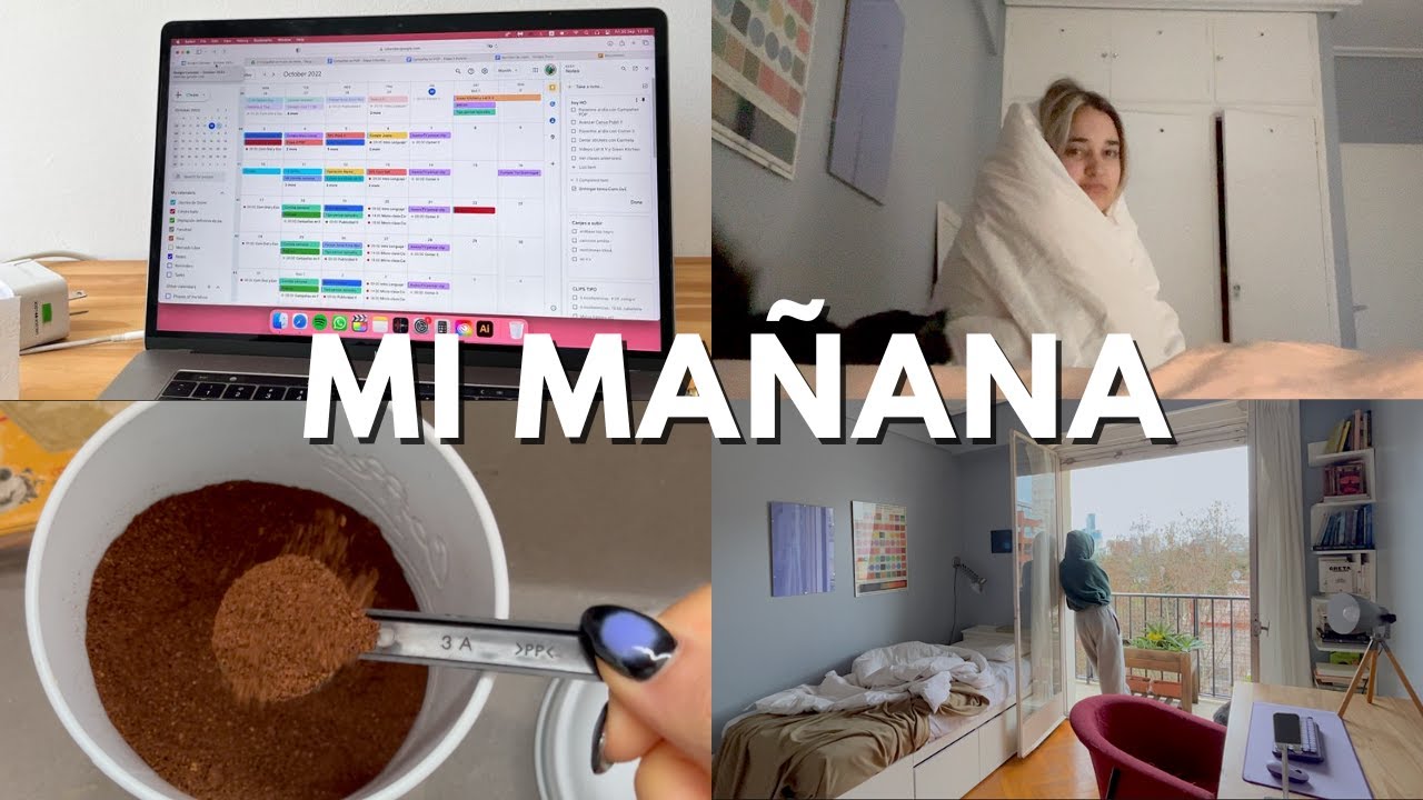 Mi mañana #1 café, clase, reunión. - YouTube