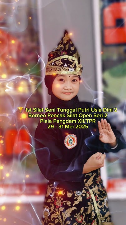 Fatiha Izzatunnisa Shaliha Tapak Suci Juara 1 Borneo Pencak Silat Open Piala Pangdam XII/TPR ...
