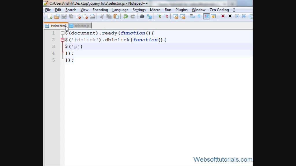 Jquery Tutorials For Beginners 21 Jquery Double Click Event Youtube 0538