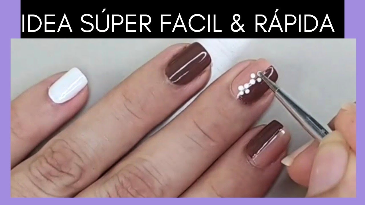 IDEAS FÁCILES y SENCILLAS para pintar uñas: Diseños creativos paso a ...