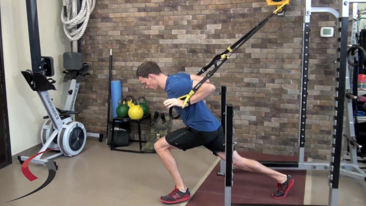 TRX single leg chest press - YouTube