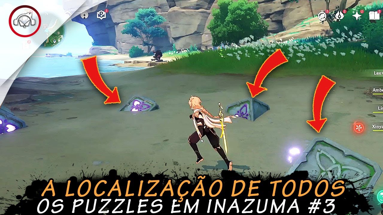 Genshin Impact, A Localização de todos os PUZZLES em INAZUMA #3 | Super ...