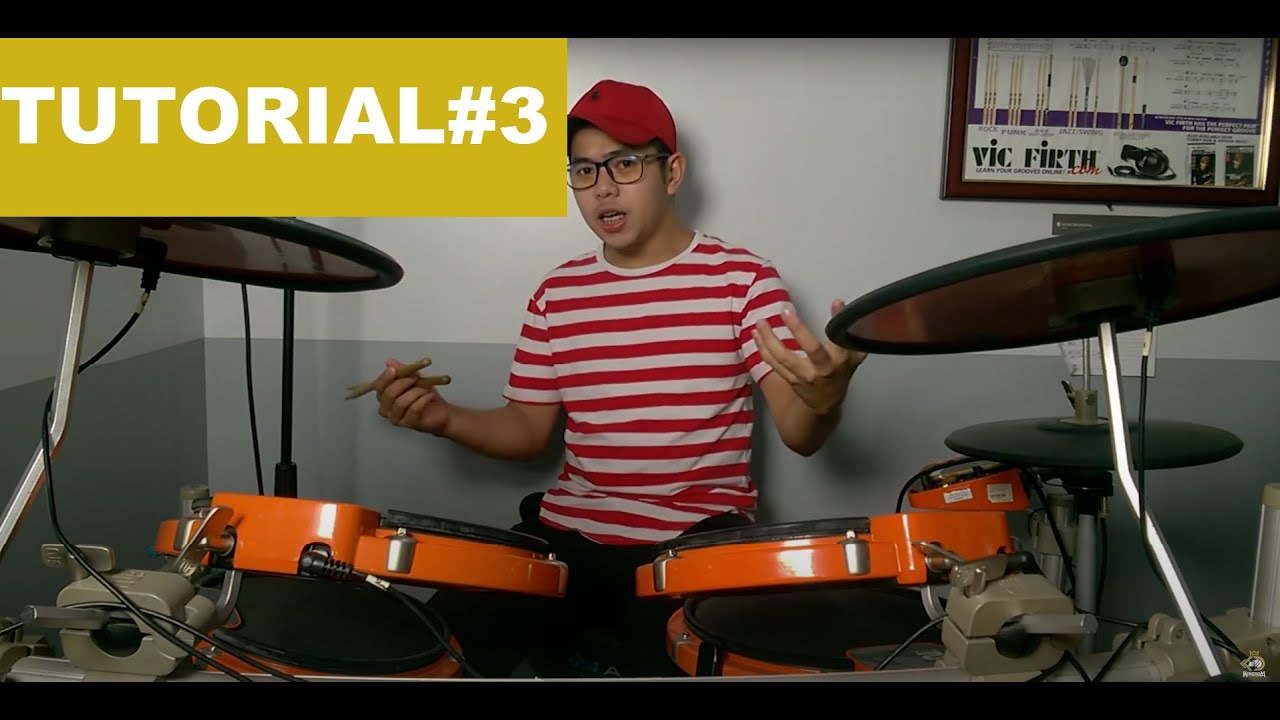 DRUM LESSON / TUTORIAL#3 / 8th note rock pattern - YouTube