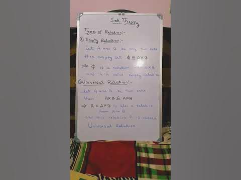 Empty Relation and Universal Relation ??? | Set Theory | Function and ...