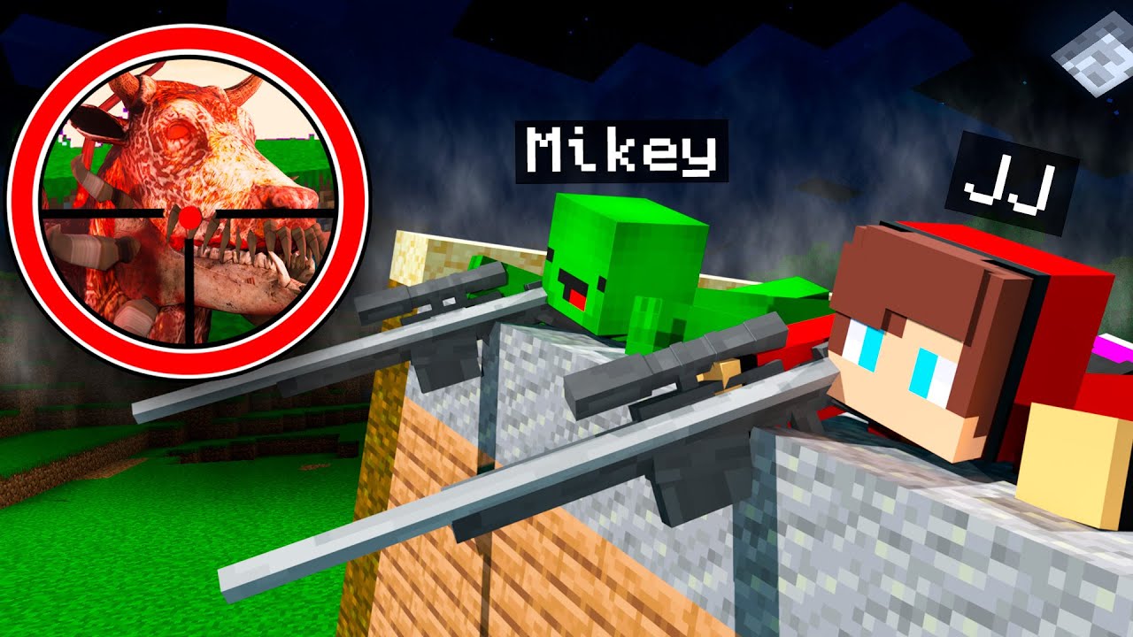 How JJ and Mikey Hunting on Mutant Cow in Minecraft at 3:00 AM ...