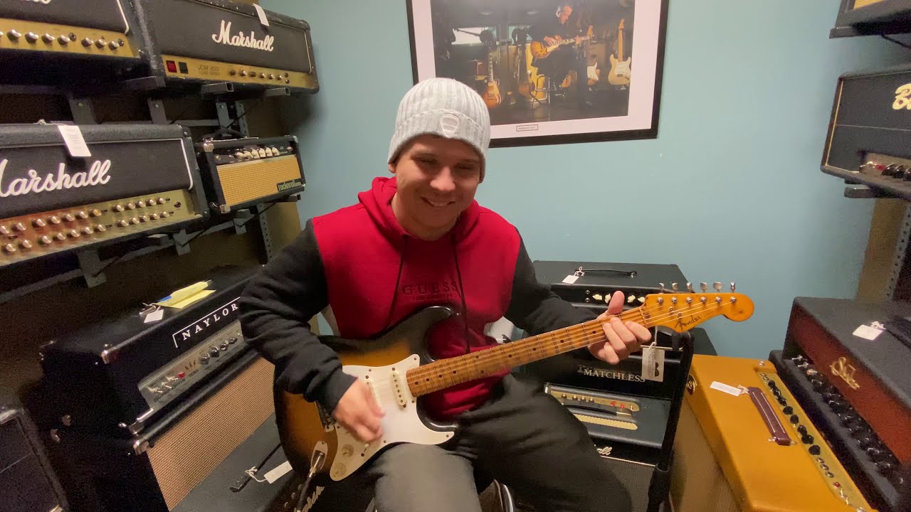 1954 Fender Stratocaster | First-Year Strat Tone Demo at Carter Vintage ...