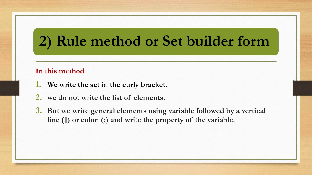 1) SETS (Class 9 th) (Math part 1st) )(Video no.2) - YouTube