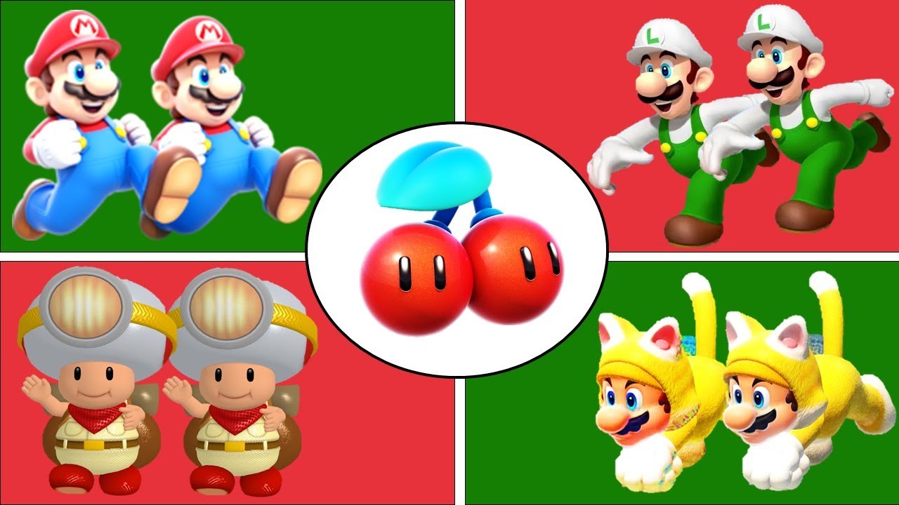 Evolution of Double Cherry Power-Ups in Nintendo Games (2013 - 2021 ...