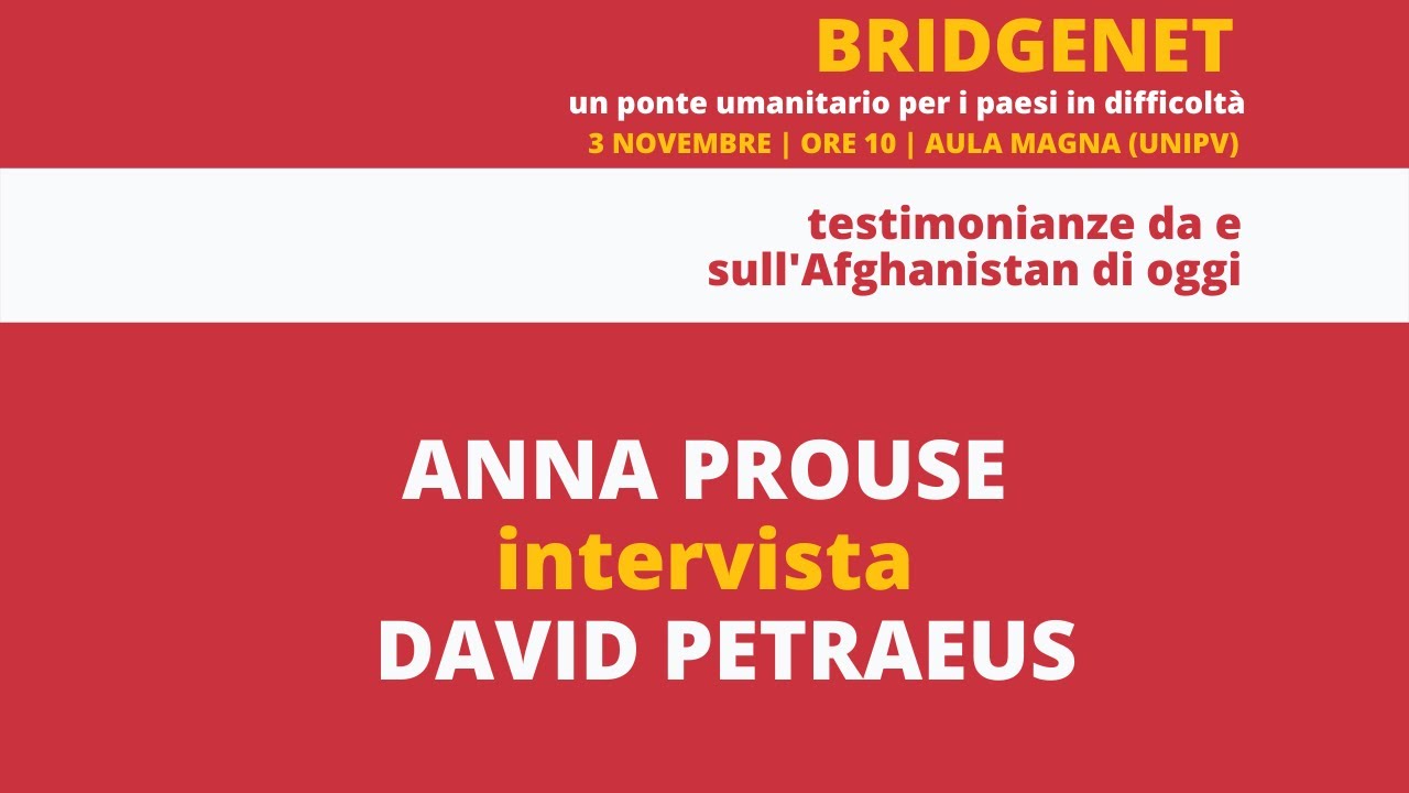 BridgeNET | Anna Prouse intervista il generale USA David Petraeus - YouTube