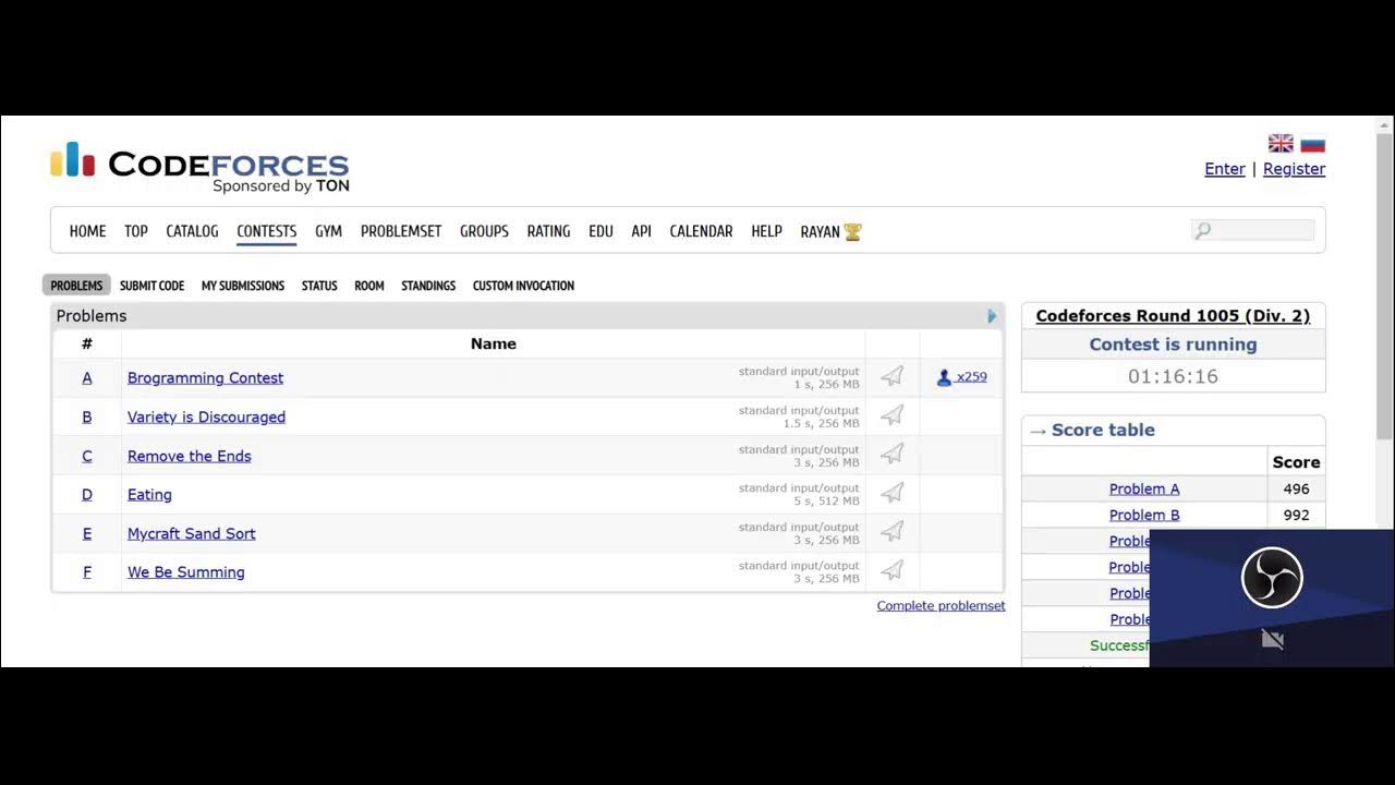 Codeforces Round 1005 (Div. 2) - YouTube
