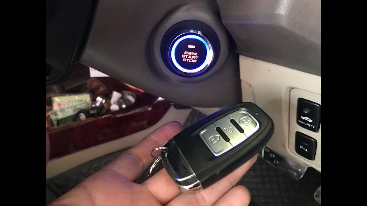 push/start Toyota fortuner smart key pke Thailand - YouTube