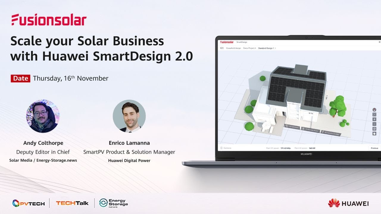 Scale your solar business with Huawei SmartDesign 2.0 - YouTube