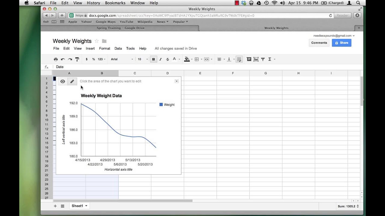 Spreadsheet Spring Training Week 2 - YouTube