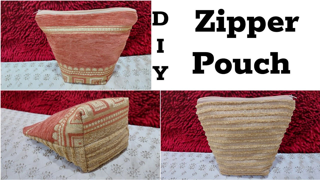 How To Make A Zipper Pouch Beginner Sewing Tutorial, Easy Zipper Pouch ...
