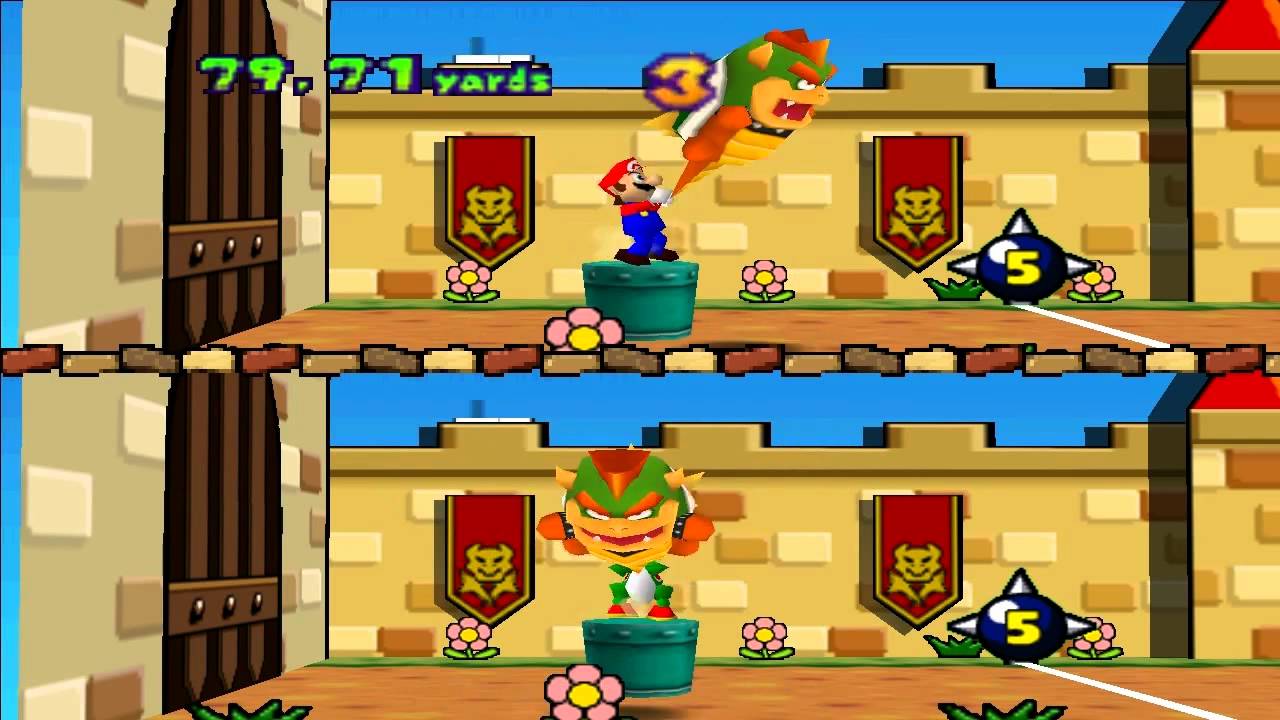 Mario Party 3 Mini Games - Bowser Toss - YouTube