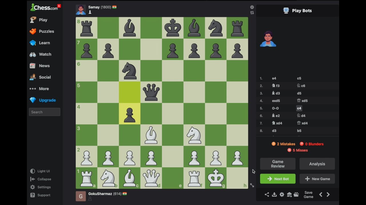I beat Samay Raina Bot 🤖 in Chess..♟️🤪 - YouTube