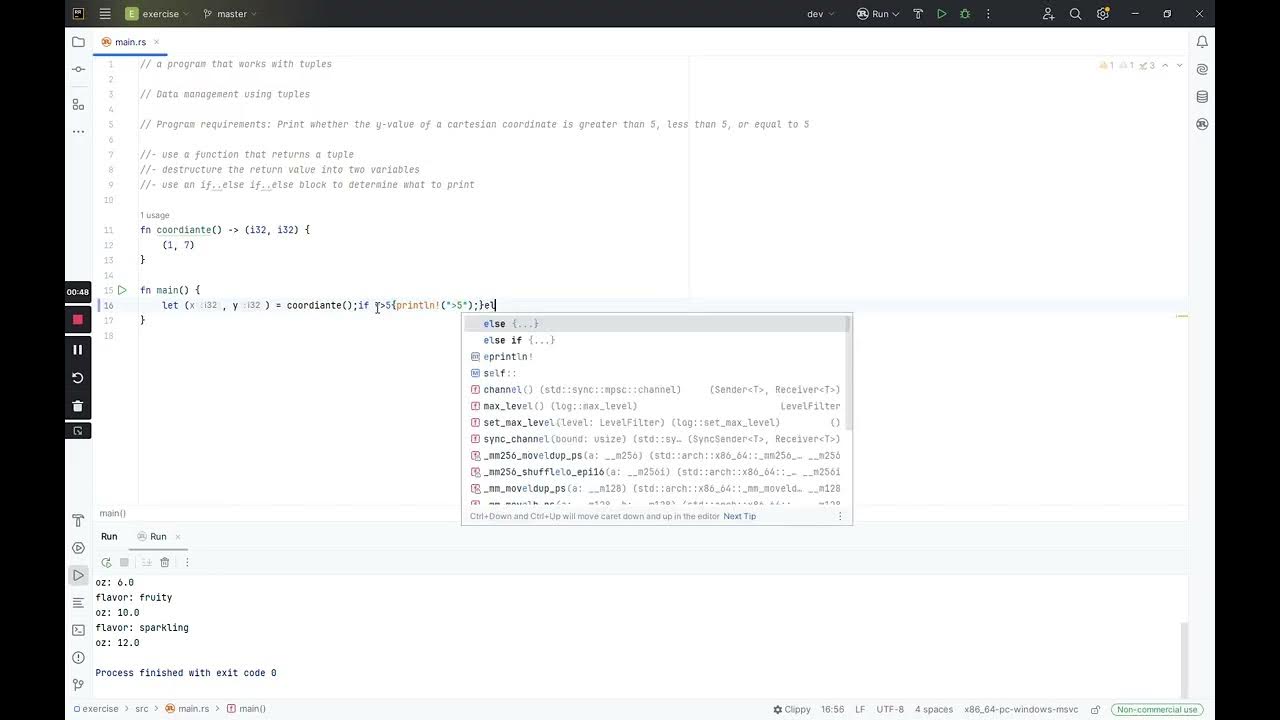 A Program that works with tuples - YouTube