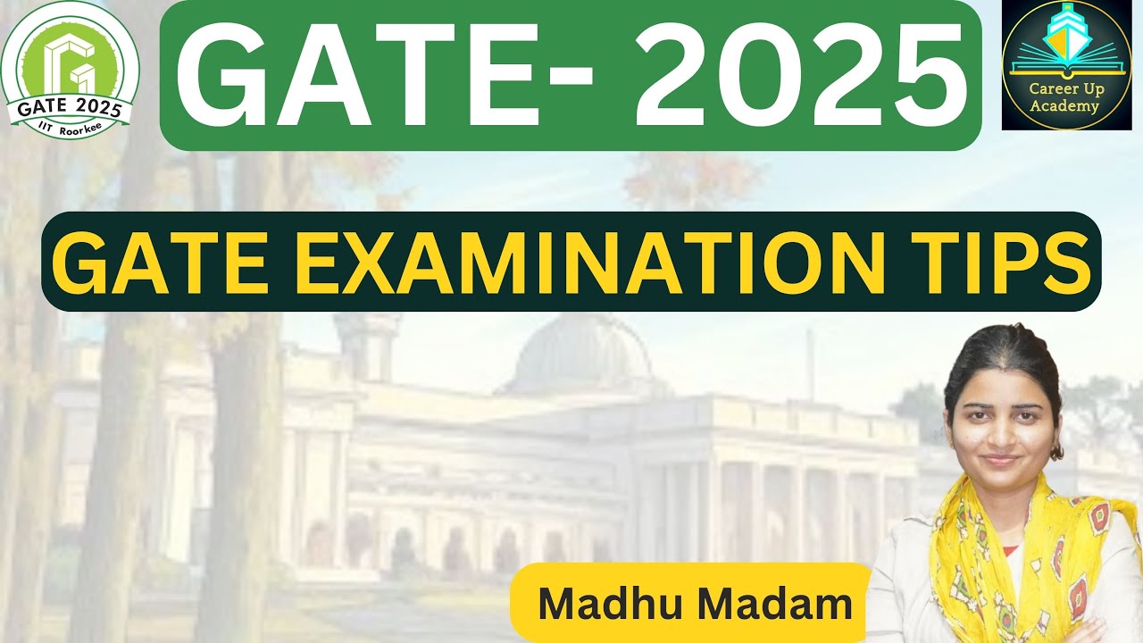 GATE EXAMINATION TIPS #gate #exam #examupdates2025 - YouTube
