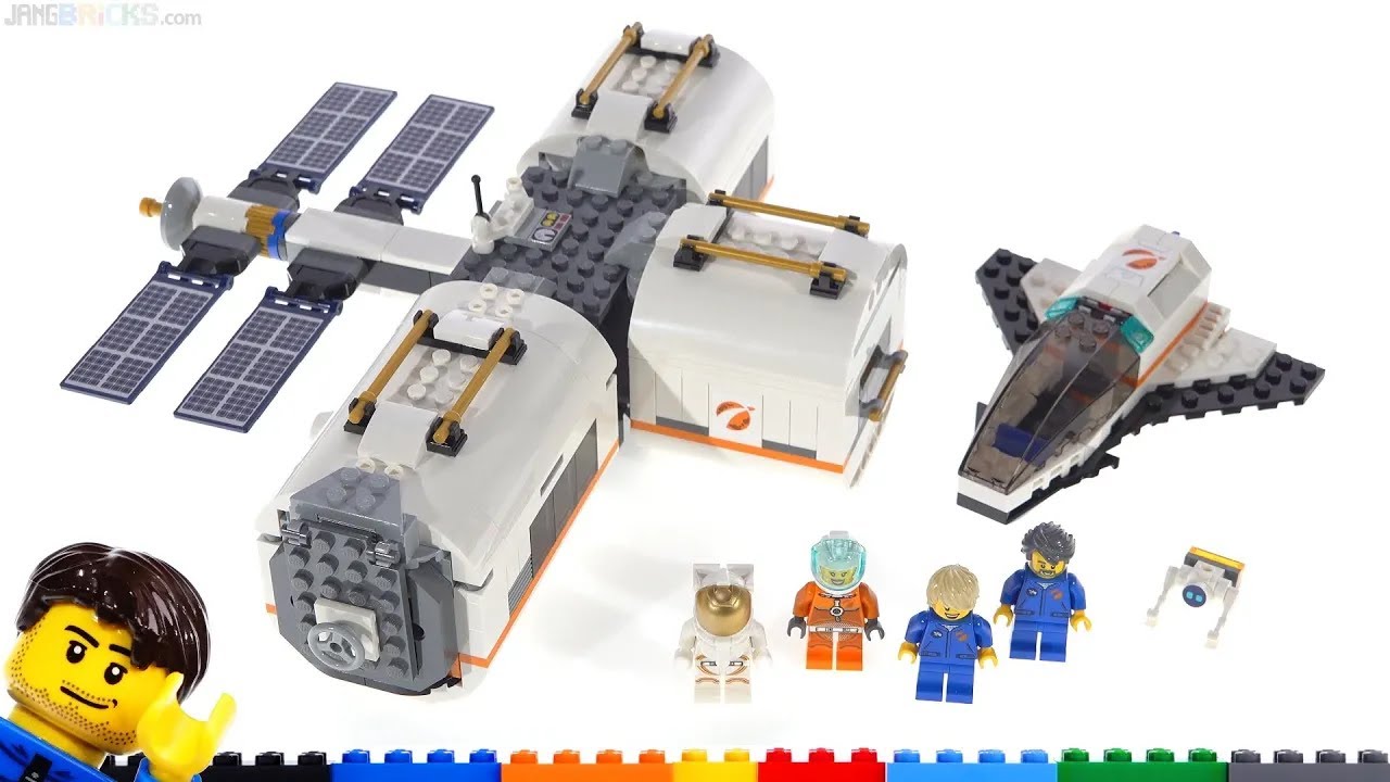 Unboxing Lego City Lunar Space Station Set 60227 4k