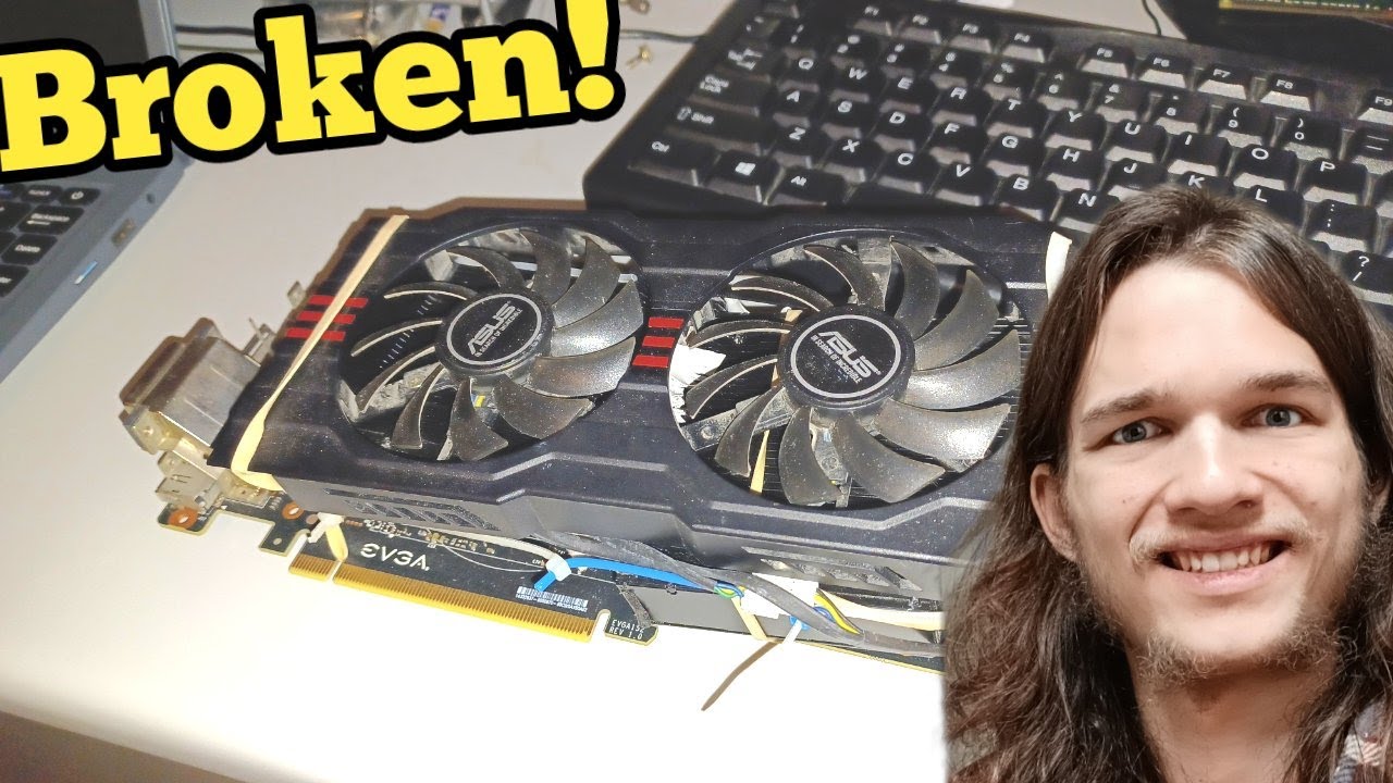 Attempting to fix a broken graphics card - YouTube