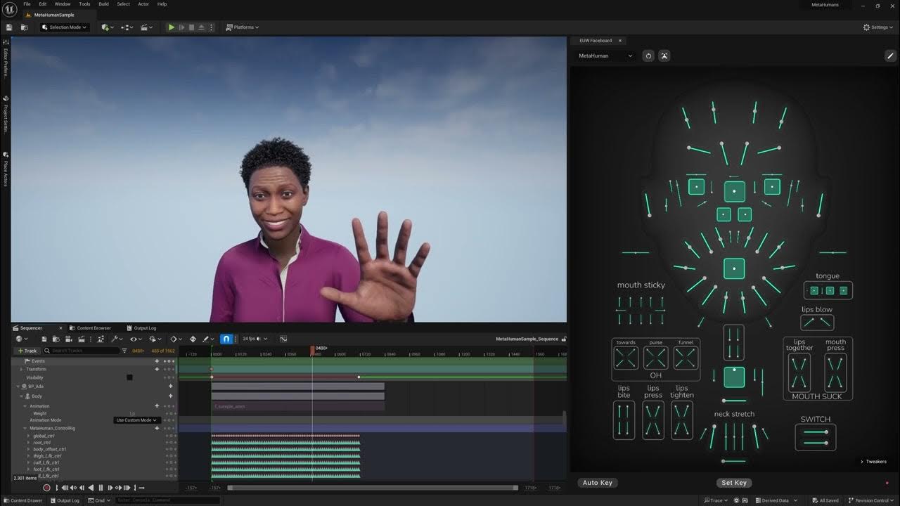 Faceboard UI - Realtime Data Tracking | Unreal Engine 5 - YouTube