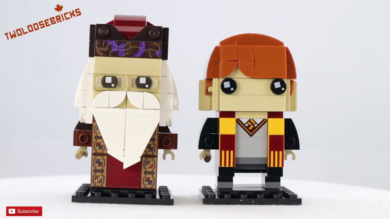 LEGO Ron and Original Dumbledore Brickheadz - YouTube