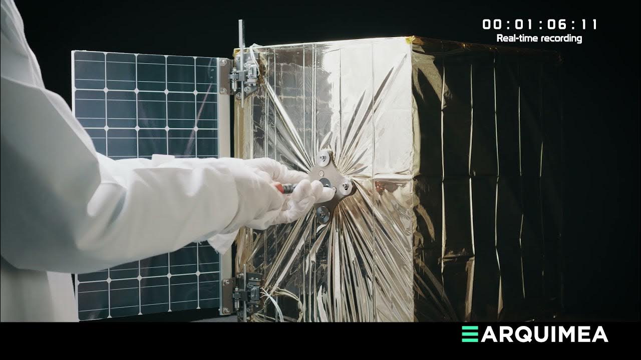 Resettable Solar Array Deployment Mechanism REACT + hinge - YouTube