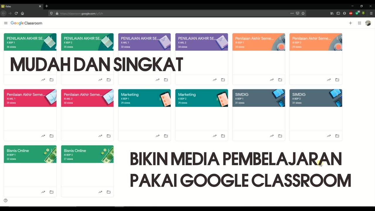 Tutorial Mudah Penggunaan Google Classroom untuk Guru - YouTube